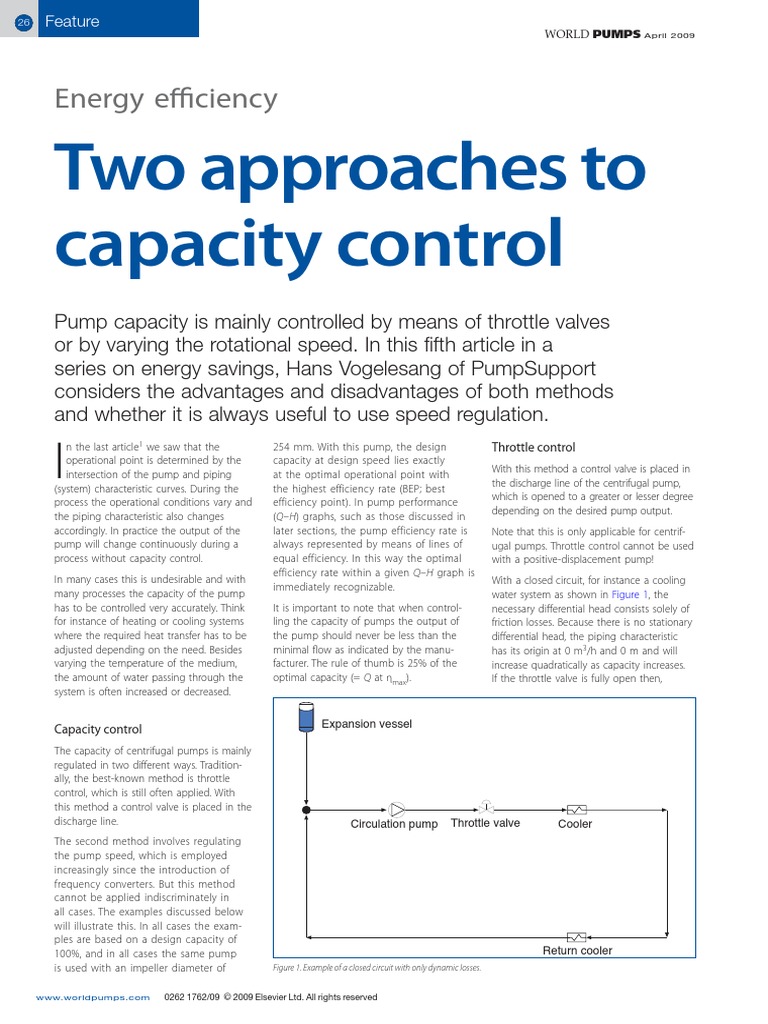 Part 5 - Two Approaches To Capacity Control - A7545 | PDF | Throttle | Pump