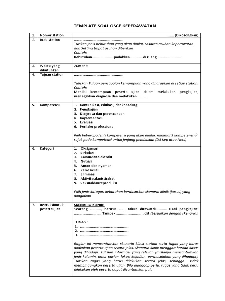 Contoh Soal Osce Keperawatan - Perumperindo.co.id