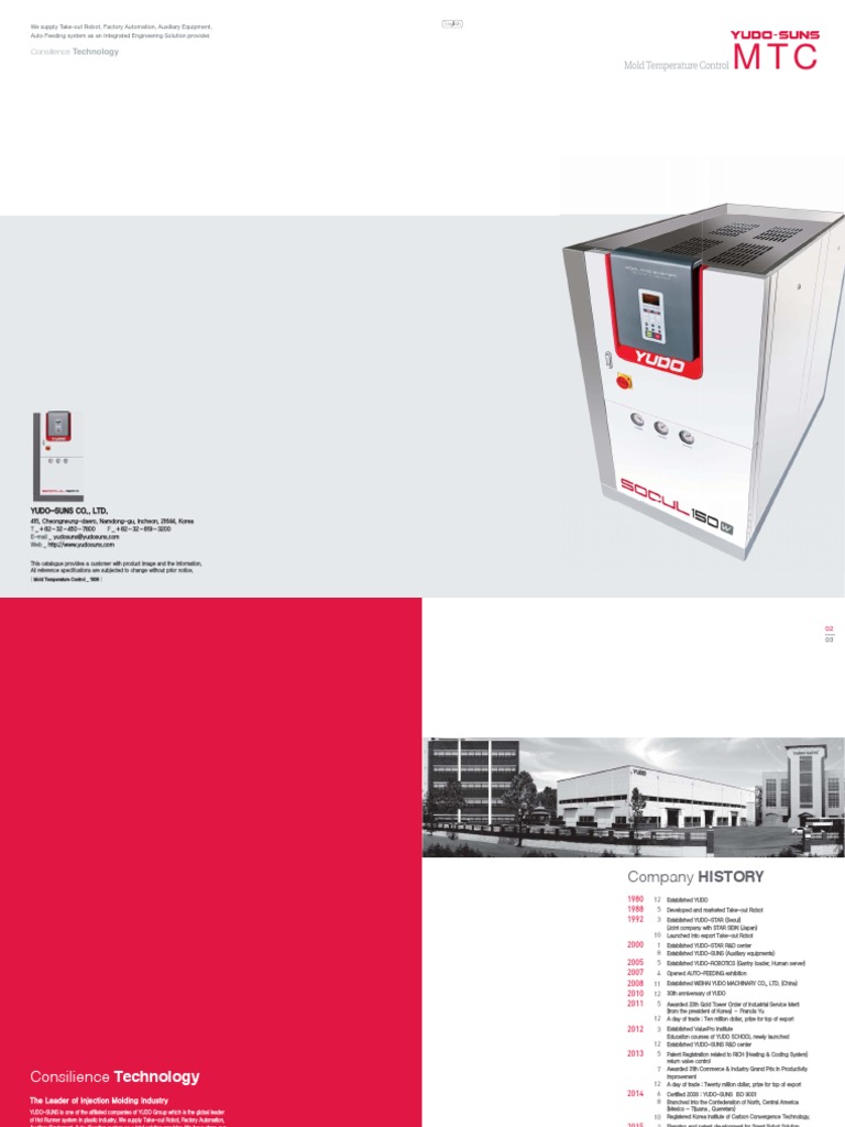 YUDO SUNS Mold Temperature Controller MTC ENG | PDF | Hvac | Refrigeration