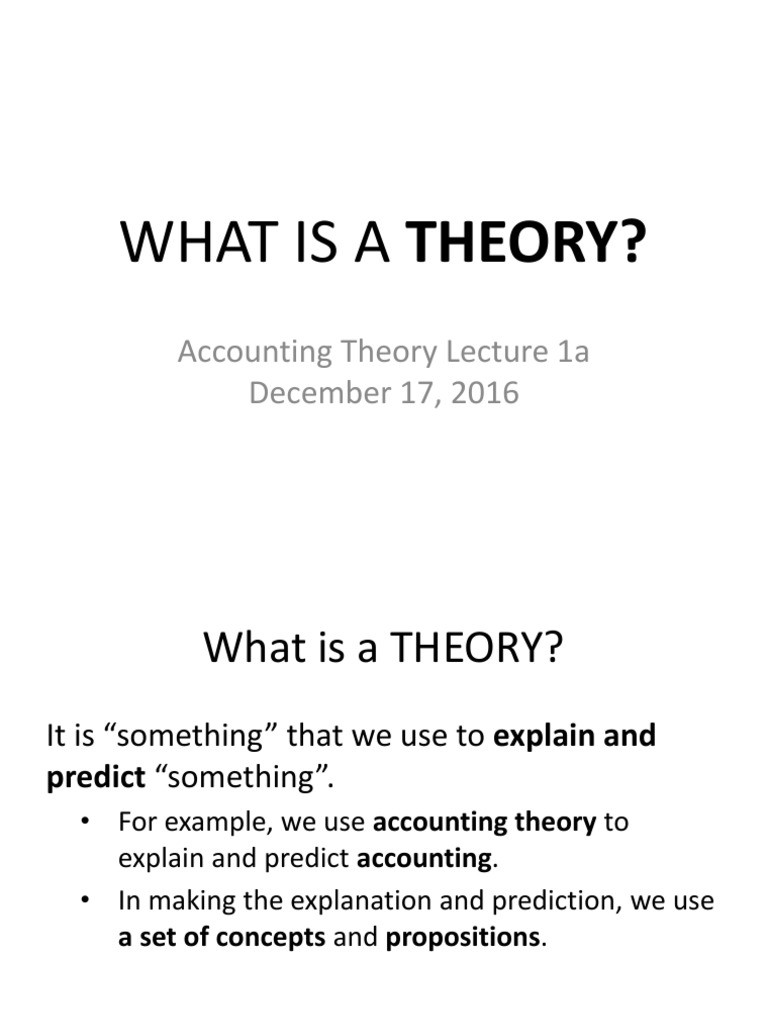 What Is Theory PDF Concept Theory