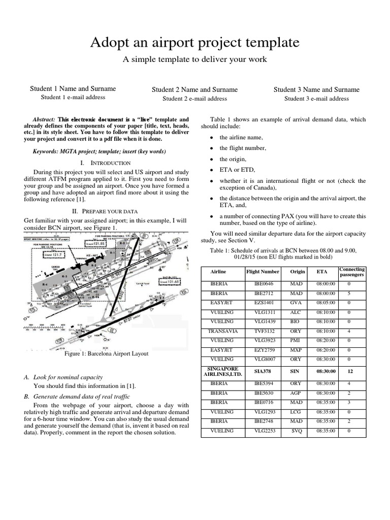 Airport Project Template Guide | PDF | Airport | Computing