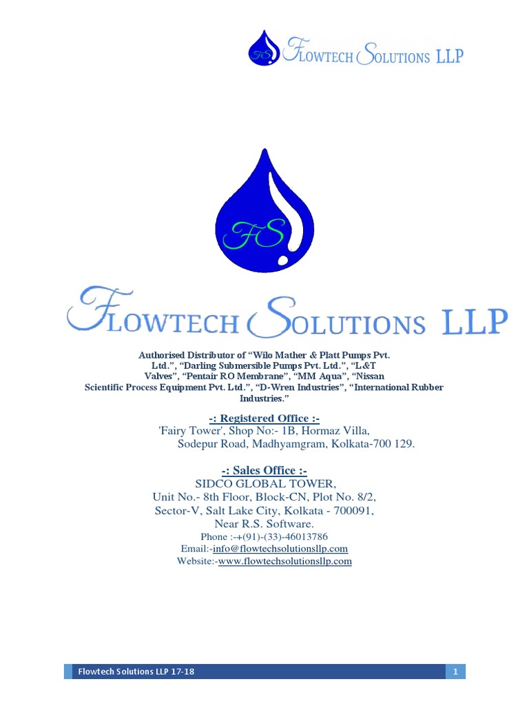 Flowtech Brochure | PDF | Membrane | Sewage Treatment