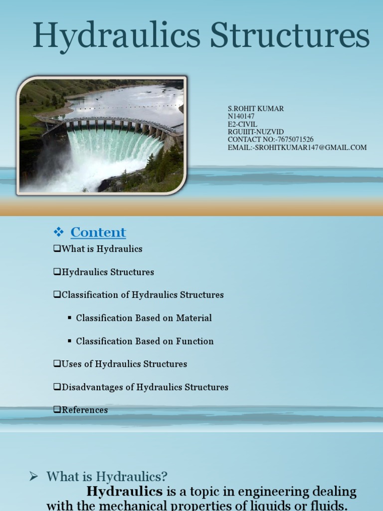 Hydraulics Structures | PDF | Dam | Sanitary Sewer