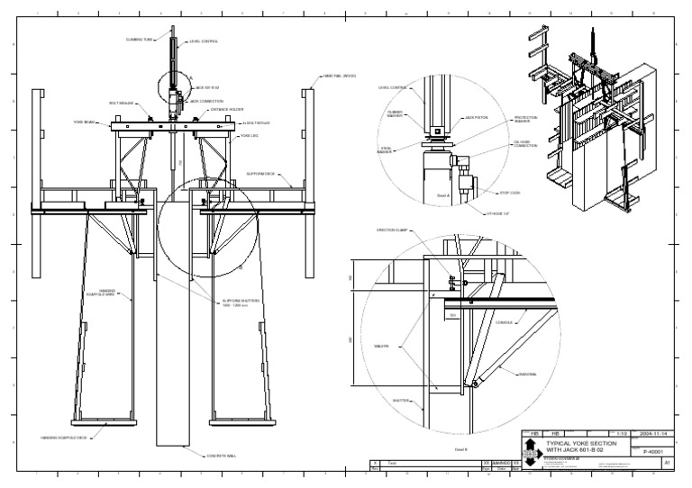 Typical Crossection Yoke Leg w 601-b 02
