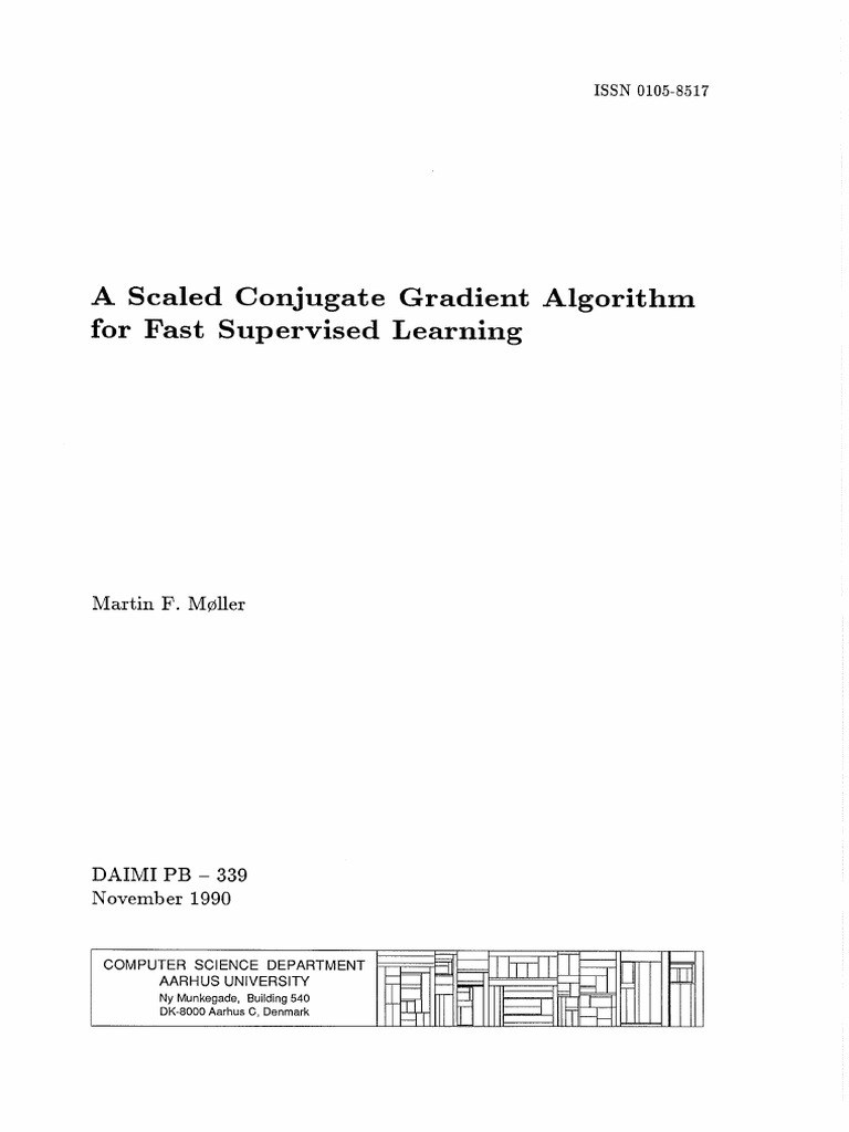Scaled Conjugate Gradient For Supervised Learning | PDF