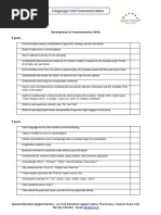 Pragmatic Skills Checklist | PDF | Nonverbal Communication | Linguistics