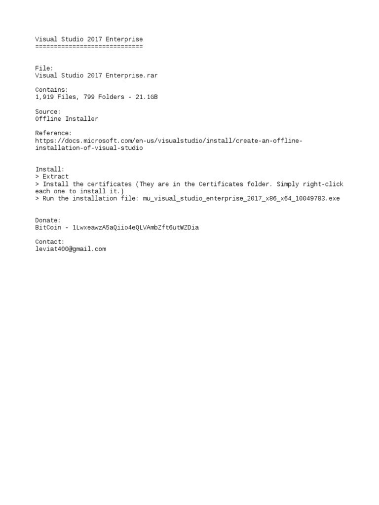 Visual Studio 2017 Enterprise | PDF