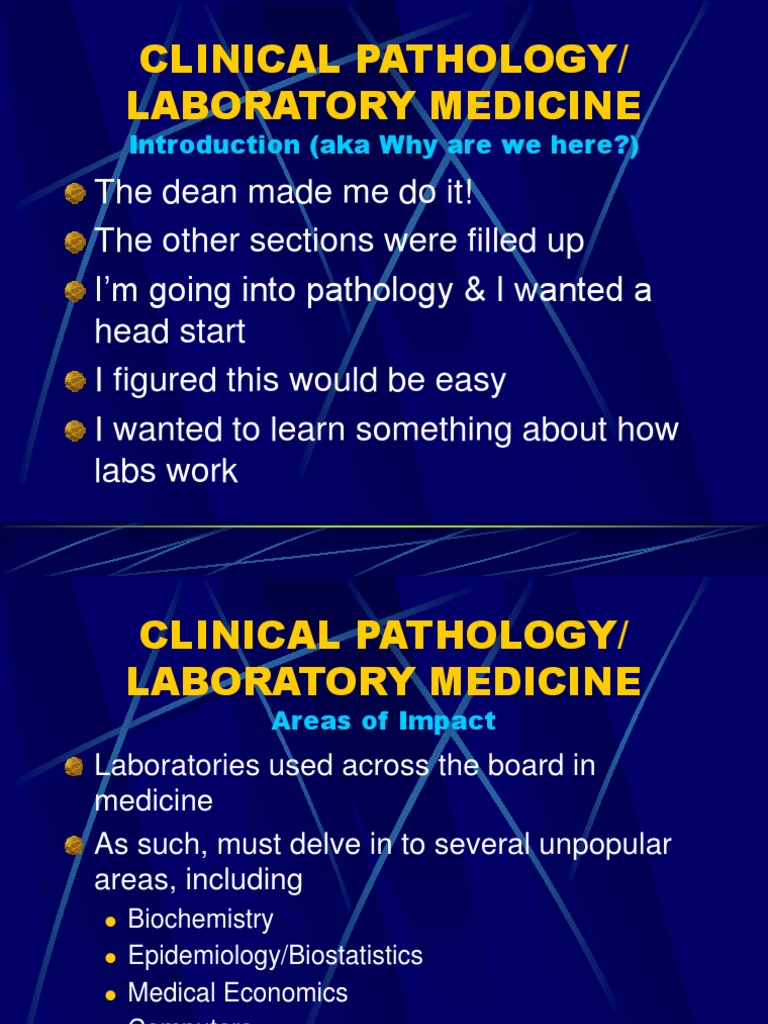 Clinical Pathology Introductory Lecture | Medical Laboratory | Pathology
