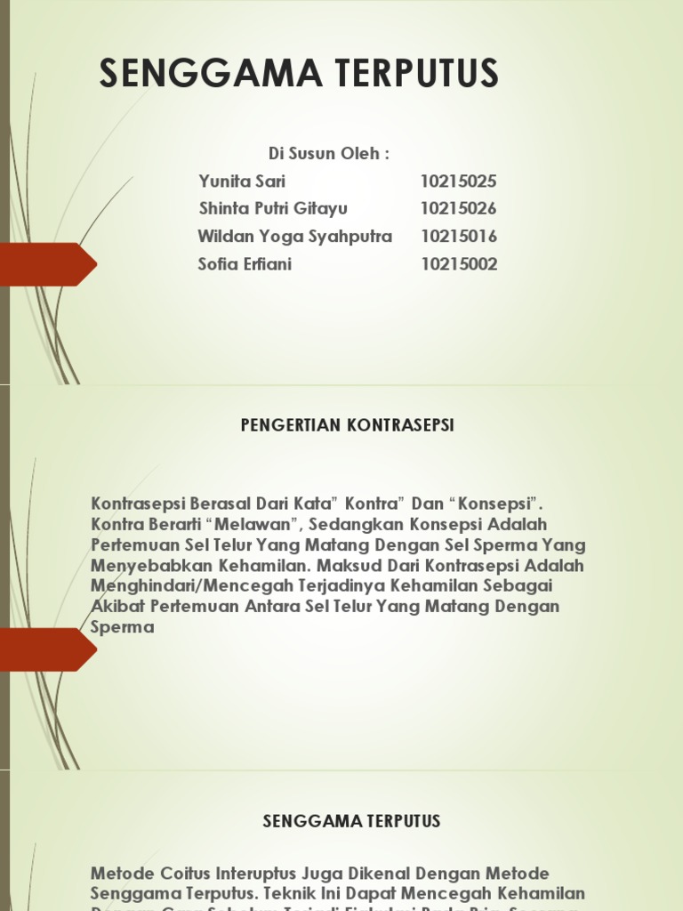 Senggama Terputus | PDF