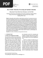 Noodle Manufacturing Process Overview | PDF | Noodle | Chemistry