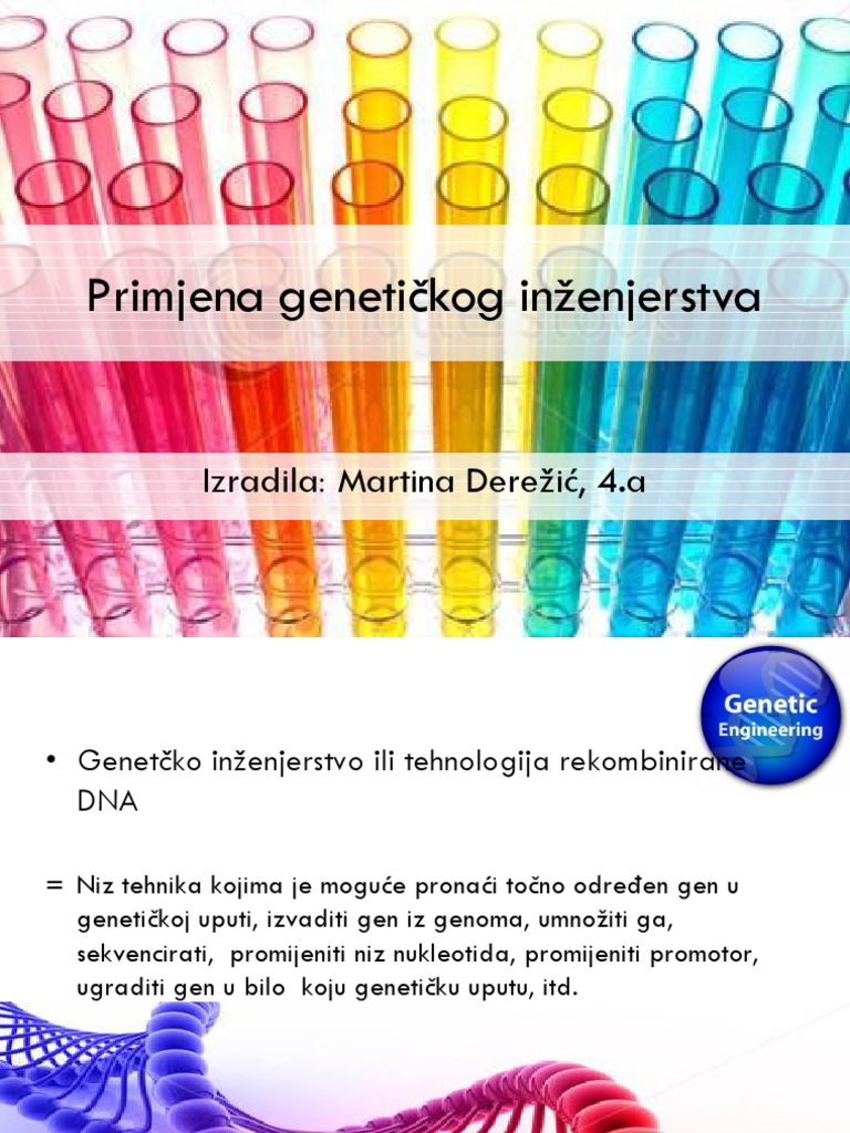 Primjena Genetickog Inzenjerstva | PDF