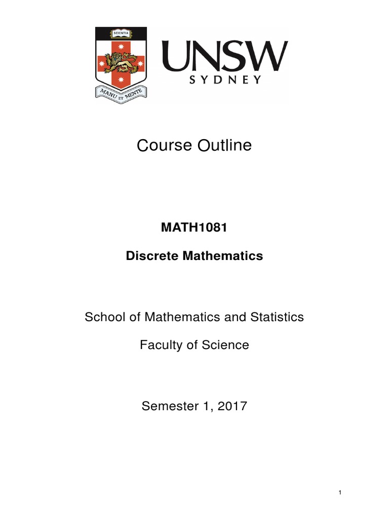 Discrete Math Course Guide | PDF | Function (Mathematics) | Test ...