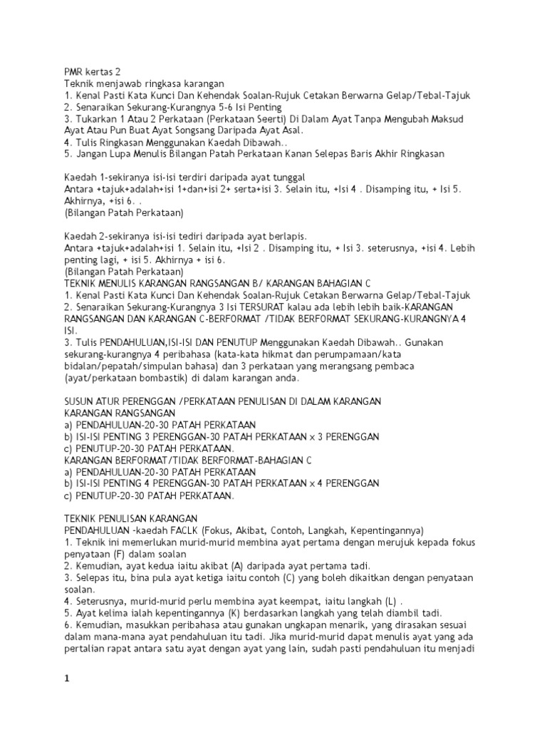 Teknik Menulis Karangan Pdf