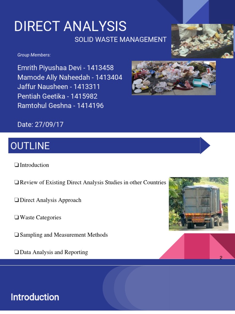 Case Study Solid Waste MGT PPT 1 1 | PDF | Municipal Solid Waste ...