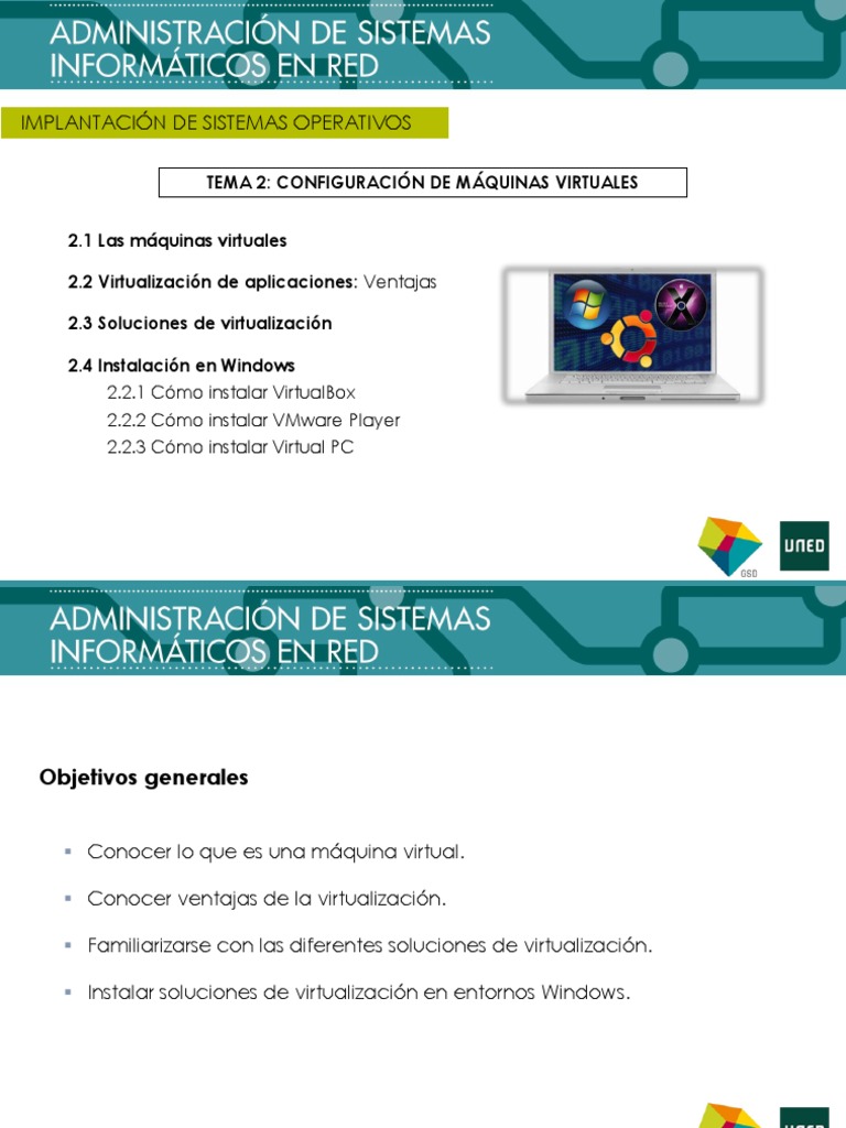 Tema 2 - Configuración de Máquinas Virtuales | PDF | Virtualización | V ...