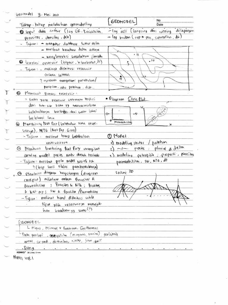 Catatan Geomodel | PDF | Science & Mathematics