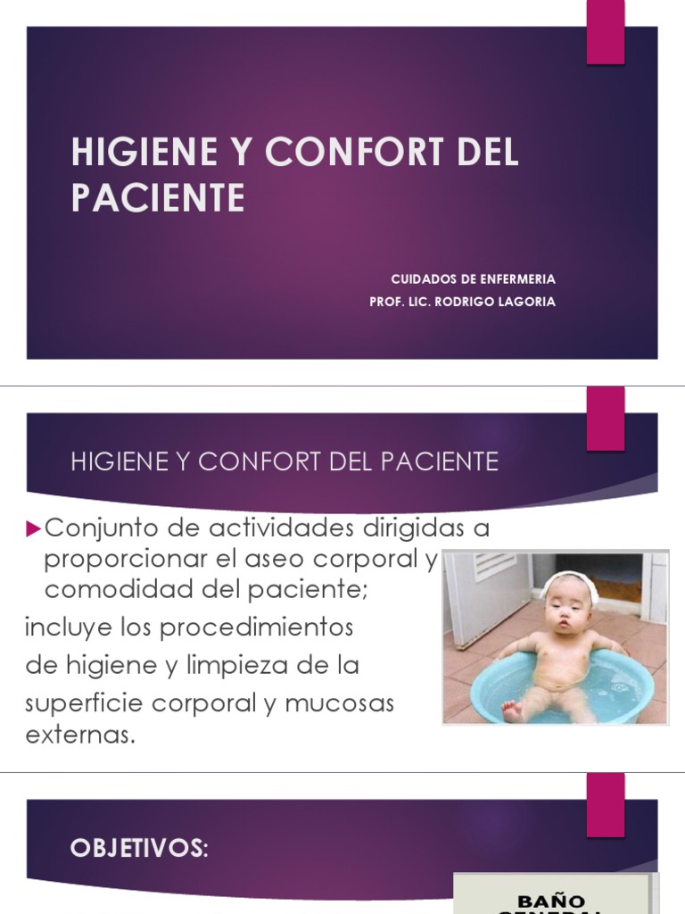 Higiene y Confort Del Paciente | Lavado de manos | Bienestar