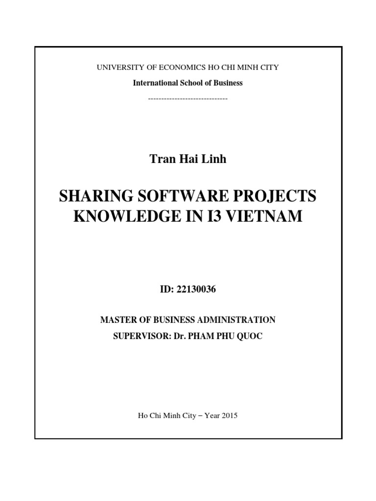 The Final Thesis - Tran Hai Linh - 22130036 | PDF | Turnover ...