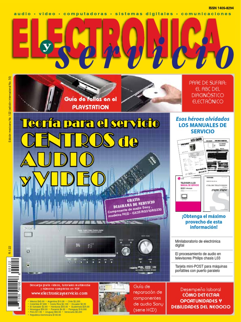 Revista Electrónica y Servicio No. 122 | PDF | Casete compacto | Decibel