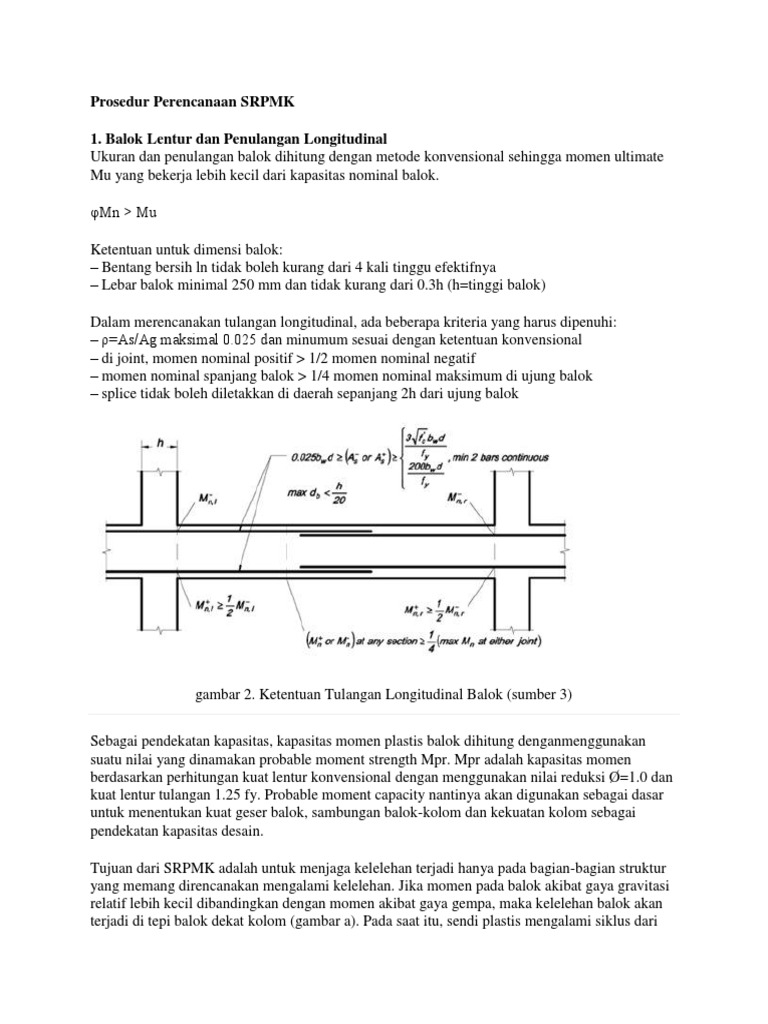 Prosedur Perencanaan SRPMK | PDF