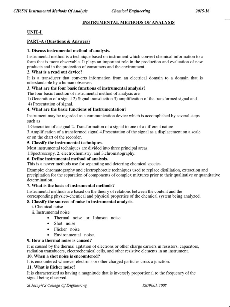 Instrumental Methods of Analysis Overview | PDF | Nuclear Magnetic ...