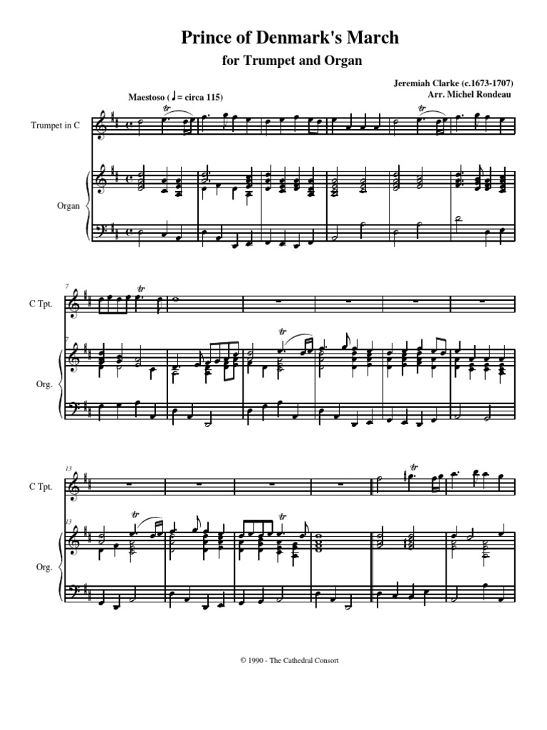 Trumpet Voluntary - Organ An Trumpet PDF | PDF