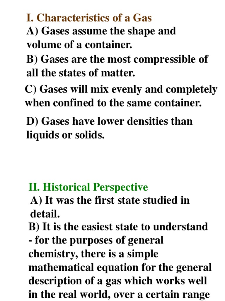 Chemistry Notes Ideal Gas Lawsj | PDF | Gases | Pressure