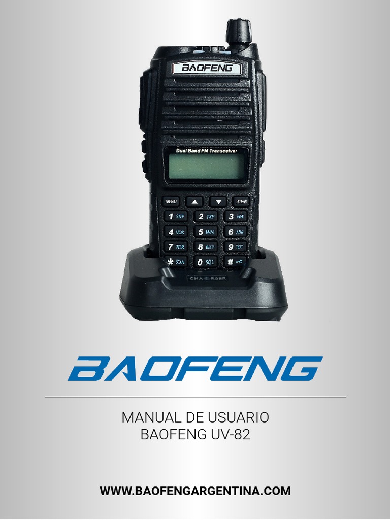 Guía del usuario completa para la radio portátil Baofeng UV-82 | PDF | Diodo emisor de luz | Teclado