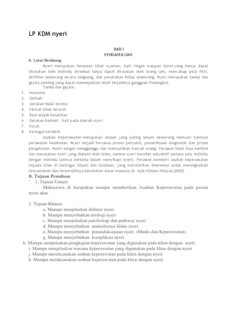 LP KDM Nyeri | PDF | Kesehatan Holistik