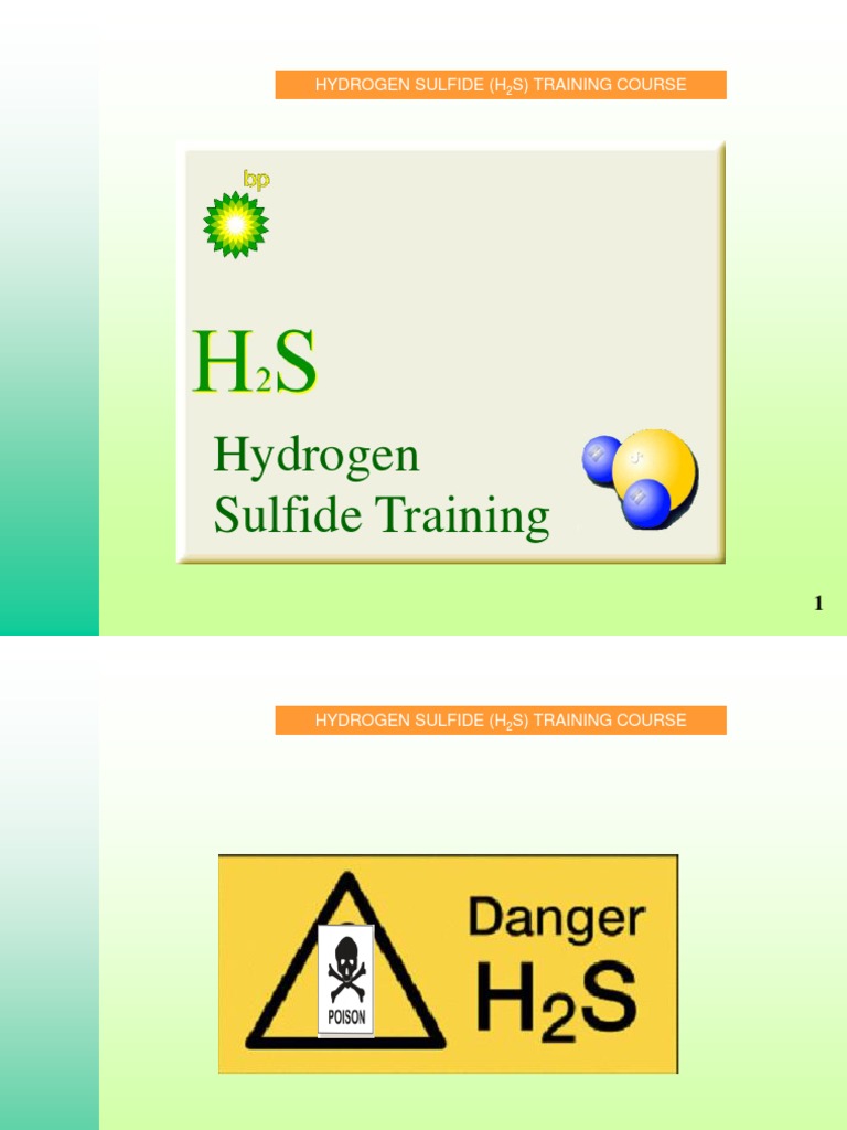 H2S Training Slides ENGLISH | PDF | Odor | Gases