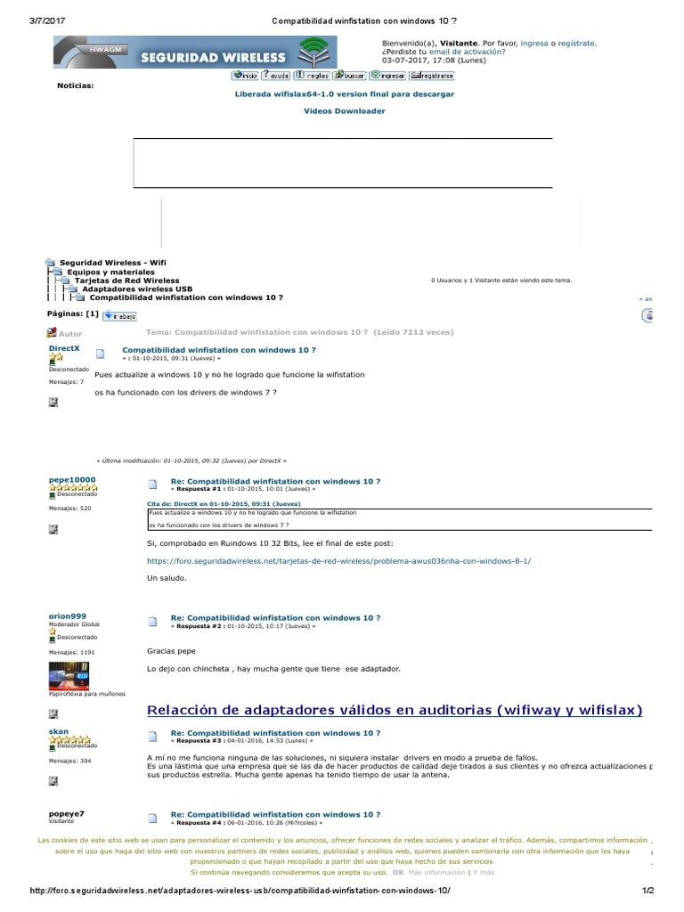 Wifistation en Windows 10 Solucionado PDF | PDF | Windows 10 | Windows 7