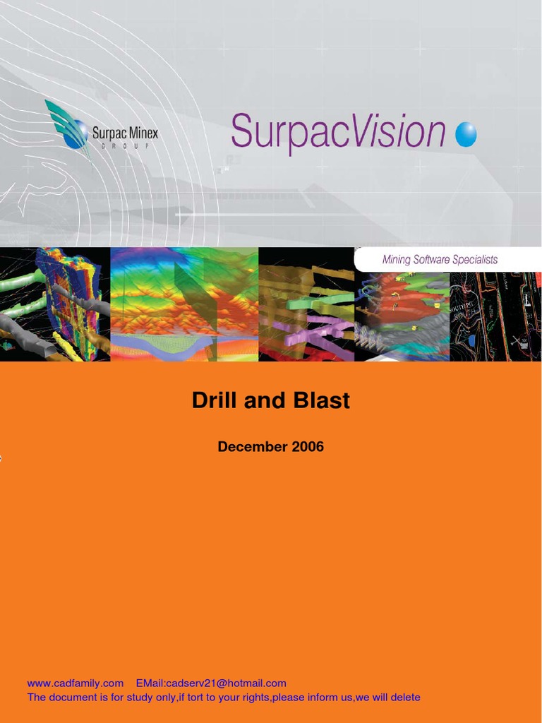 Surpac Drill and Blast Tutorial | PDF | Blast | Elevation