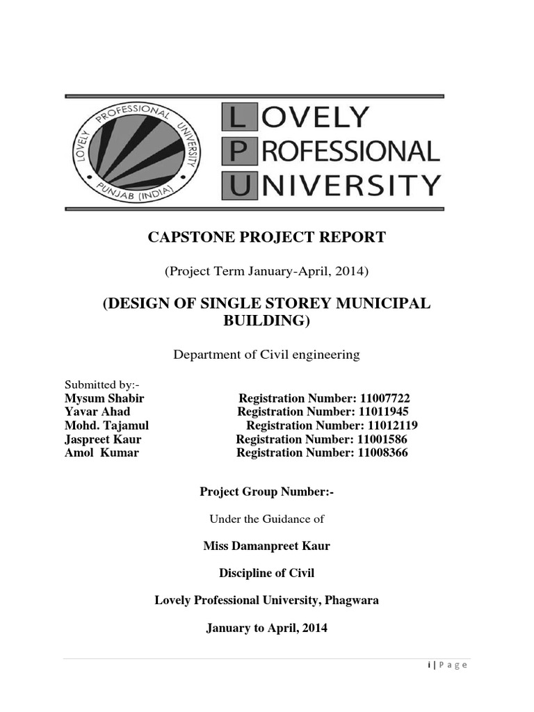 Design of Single Storey RCC Framed Building PDF | PDF | Beam (Structure ...