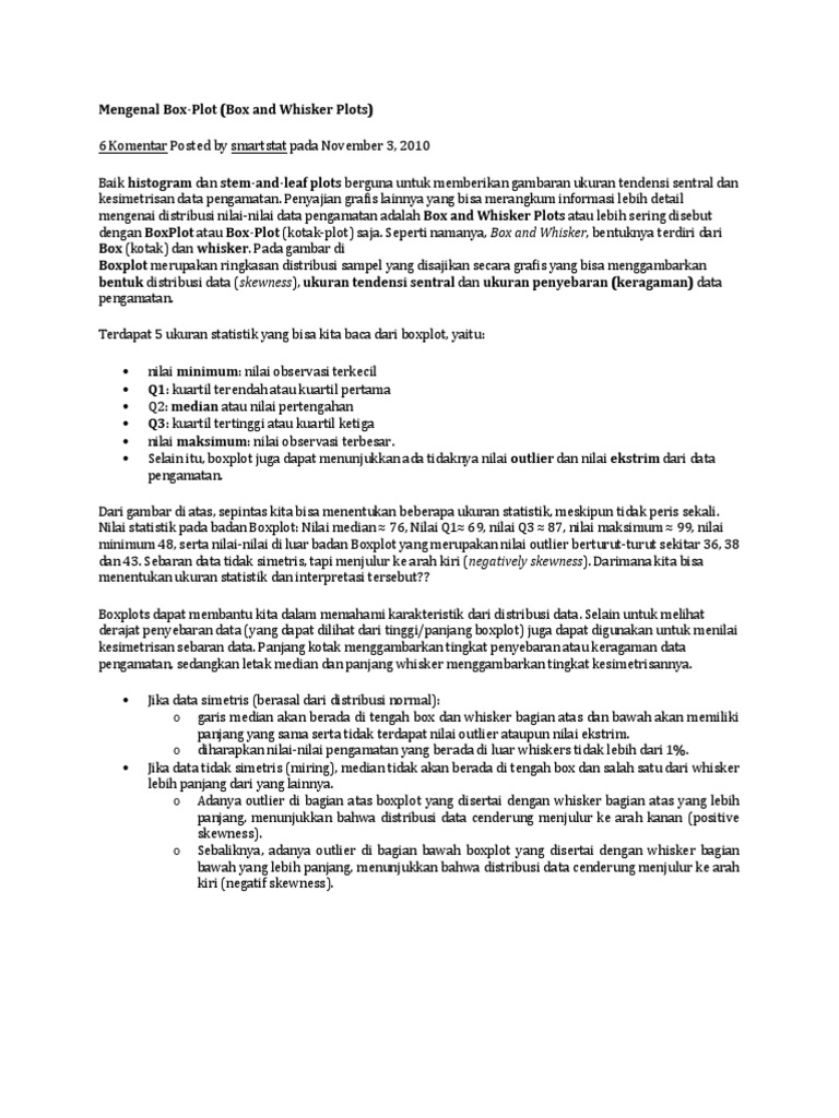 MENGENAL BOX-PLOT | PDF