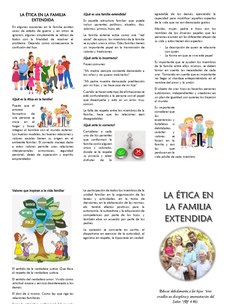 La Ética en La Familia Extendida | Familia | Adultos