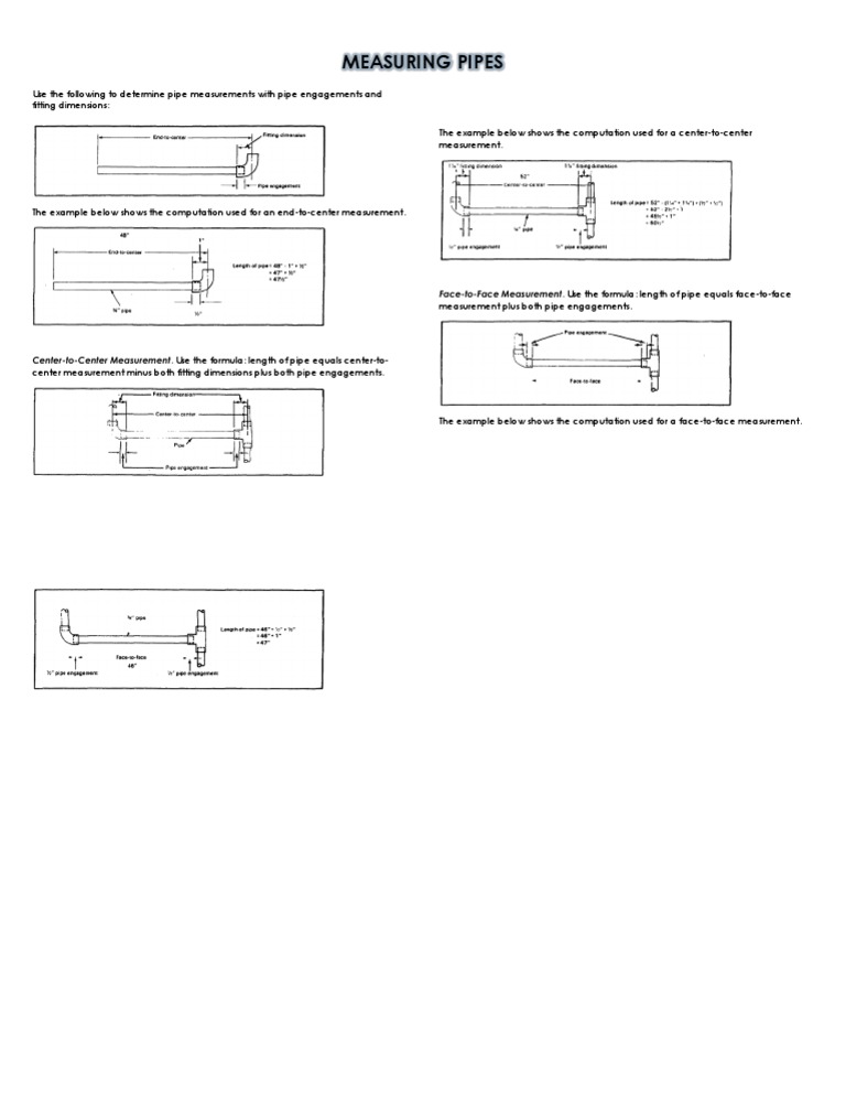 Pipe Measurement Techniques Explained | PDF | Technology & Engineering