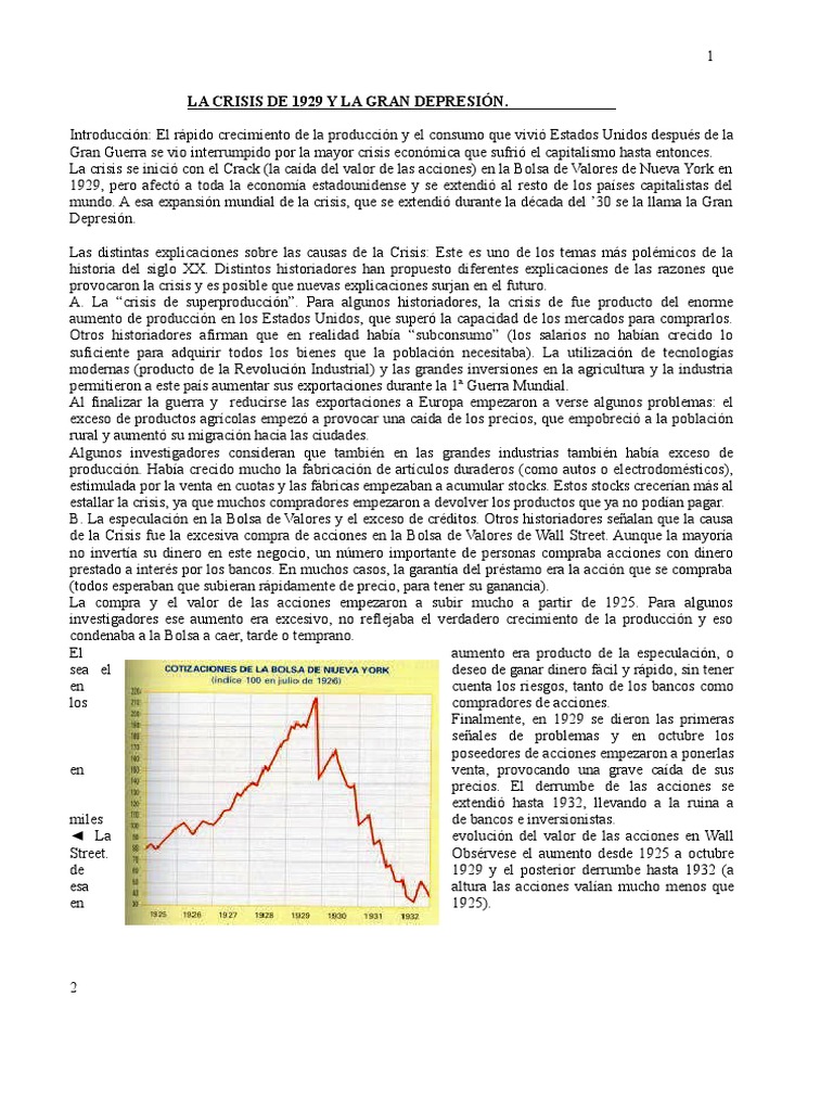 La Crisis de 1929 y Terrismo | PDF | Gran depresion | Comunismo