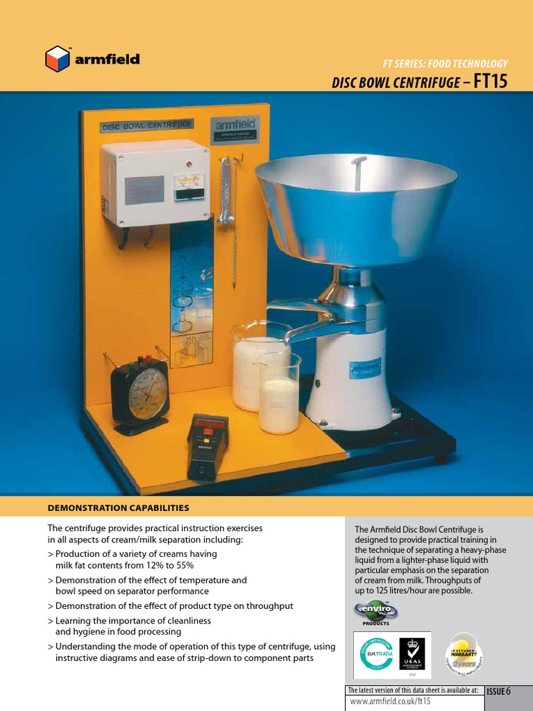 Disc Bowl Centrifuge | Centrifuge | Clock | Free 30-day Trial | Scribd