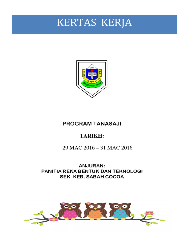 Contoh Kertas Kerja Program RBT | PDF