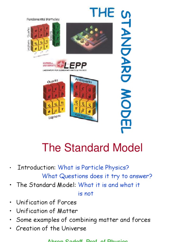 The Standard Model | PDF | Particle Physics | Standard Model