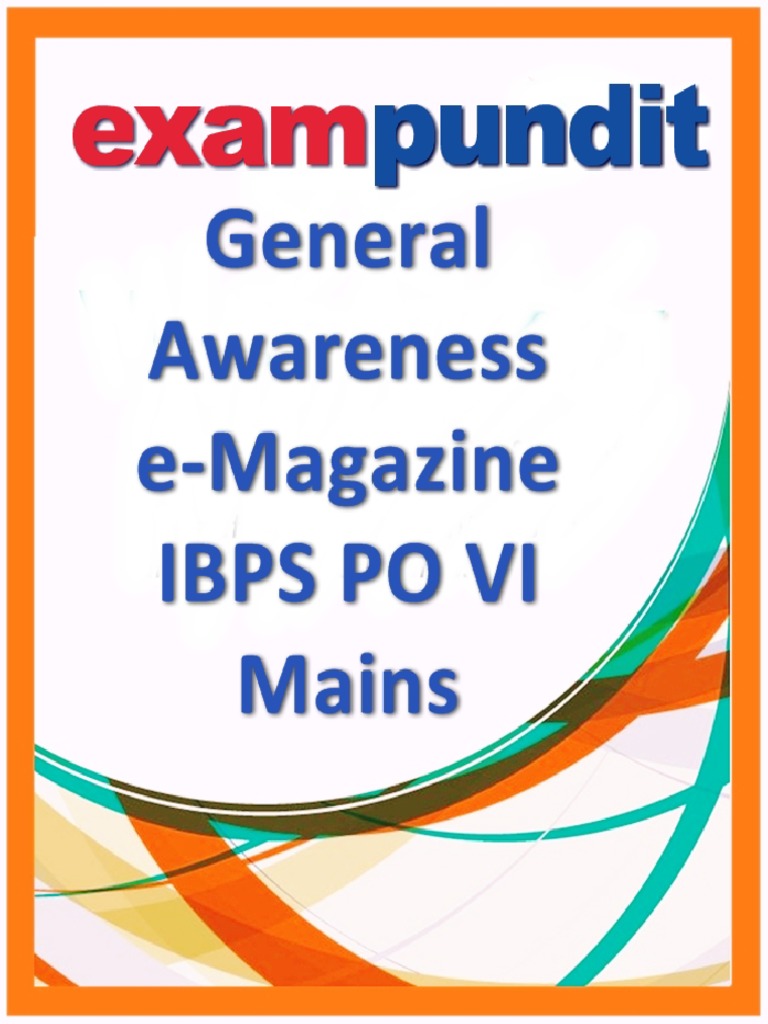 Current Affairs e Magazine For IBPS PO Mains Exampundit Locked | PDF ...