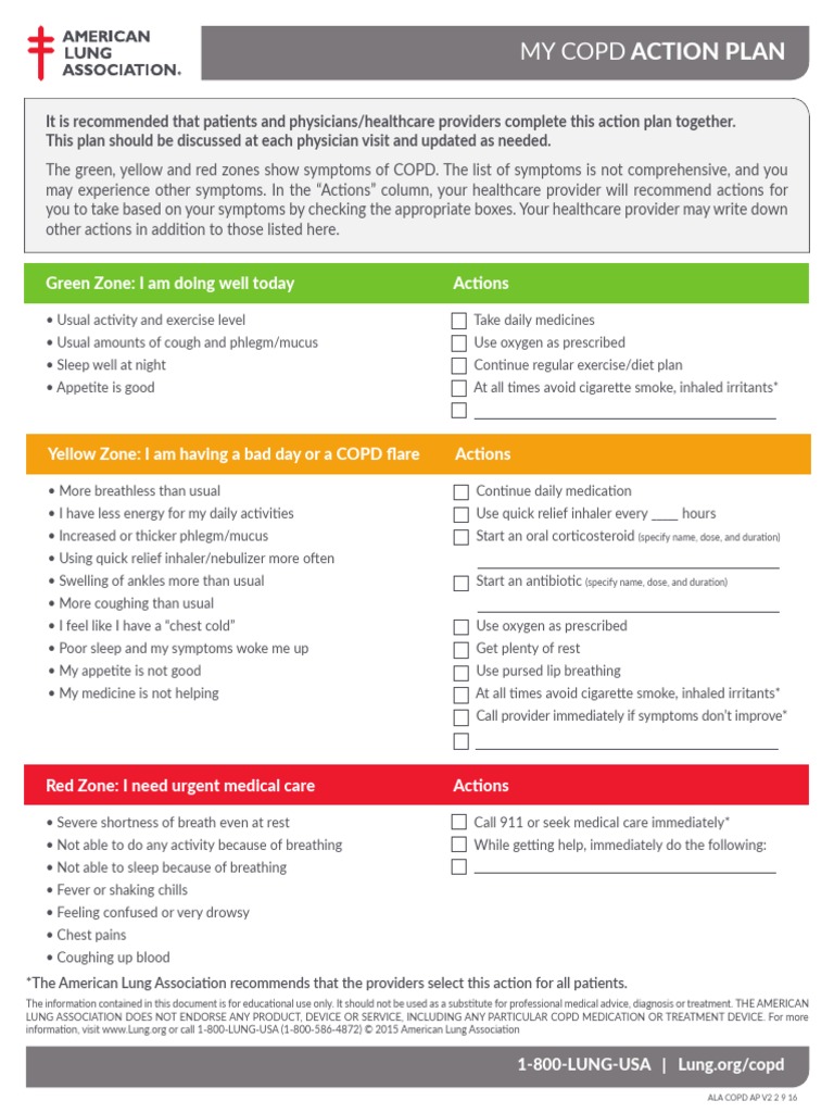 copd-action-plan.pdf | Chronic Obstructive Pulmonary Disease | Clinical ...