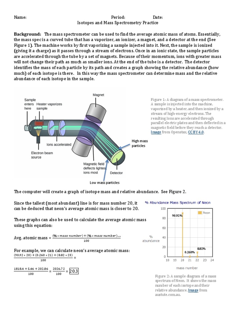 Intro Mass Spec | PDF | Mass Spectrometry | Isotope