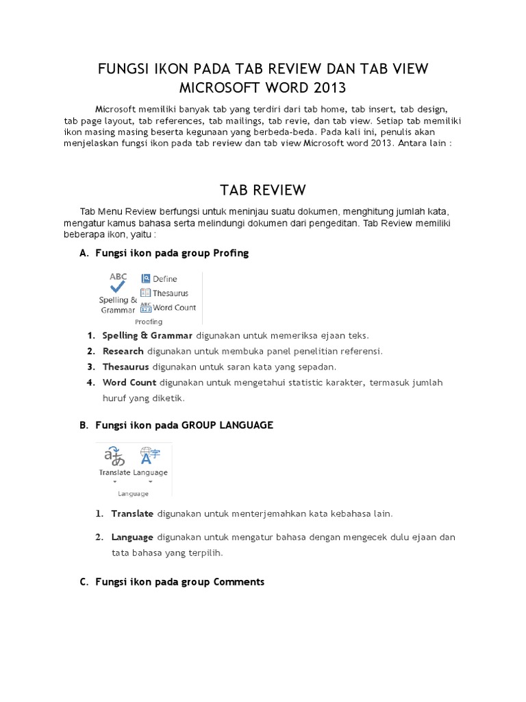 5 Menu Review Dan View | PDF