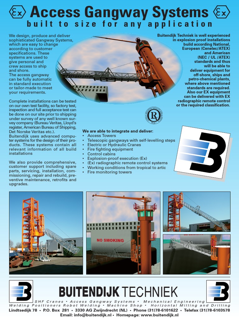 Gangways | Crane (Machine) | Mechanical Engineering