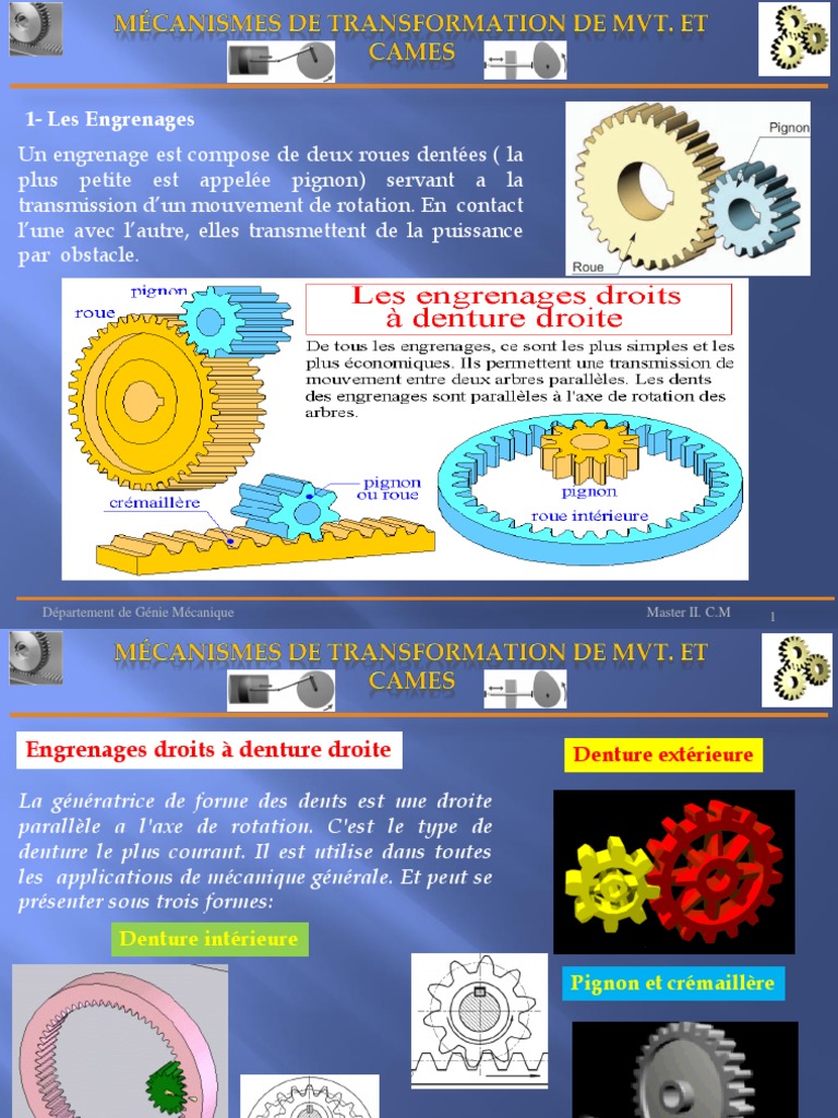 Trans de MVT Cours 2 | PDF | Physique | Ingénierie mécanique