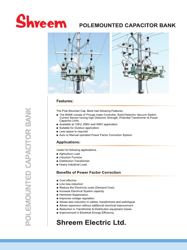 Pole Mounted Capacitor Bank PDF | PDF