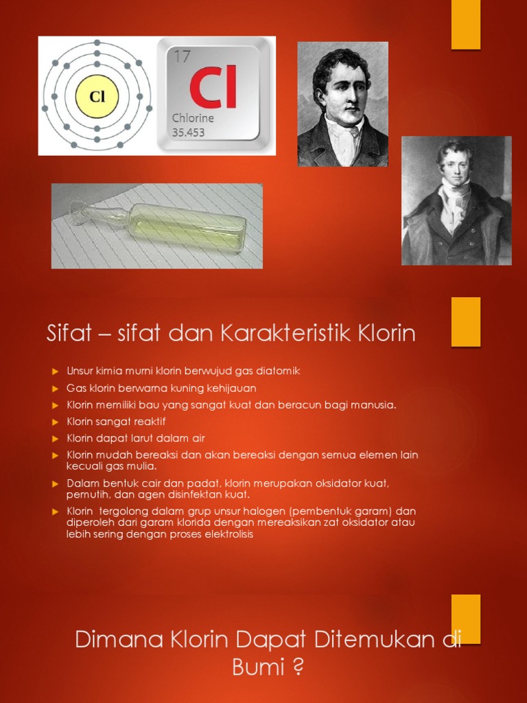 Karakteristik dan Reaksi Klorin | PDF