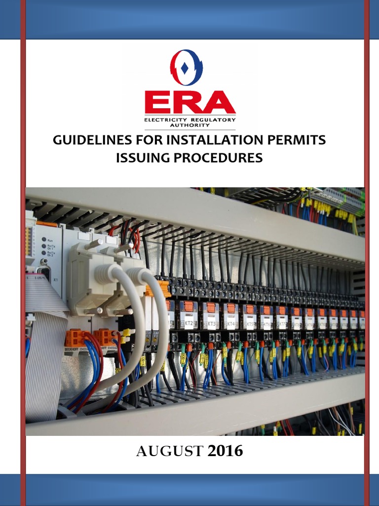 Guidelines for Electrical Installation Permits | PDF | Gce Advanced ...