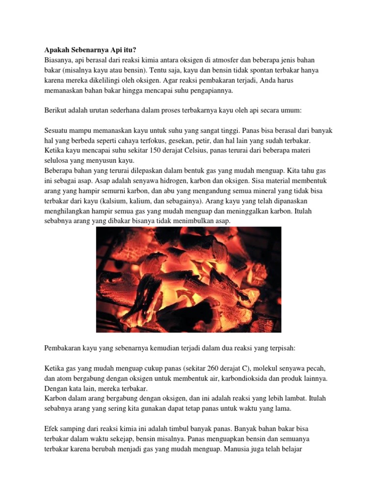Reaksi Kimia Pembakaran | PDF | Sains & Matematika